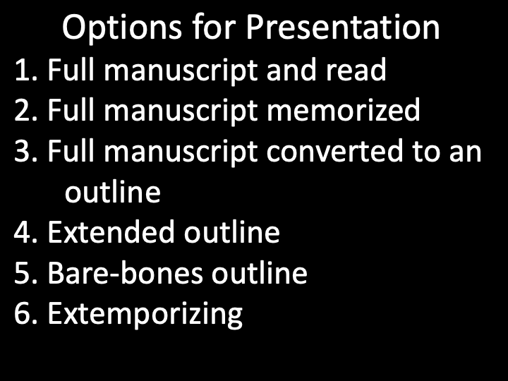 Preaching, Preparation, & Presentation: Slides: Session 31 Presentation of material | CLI